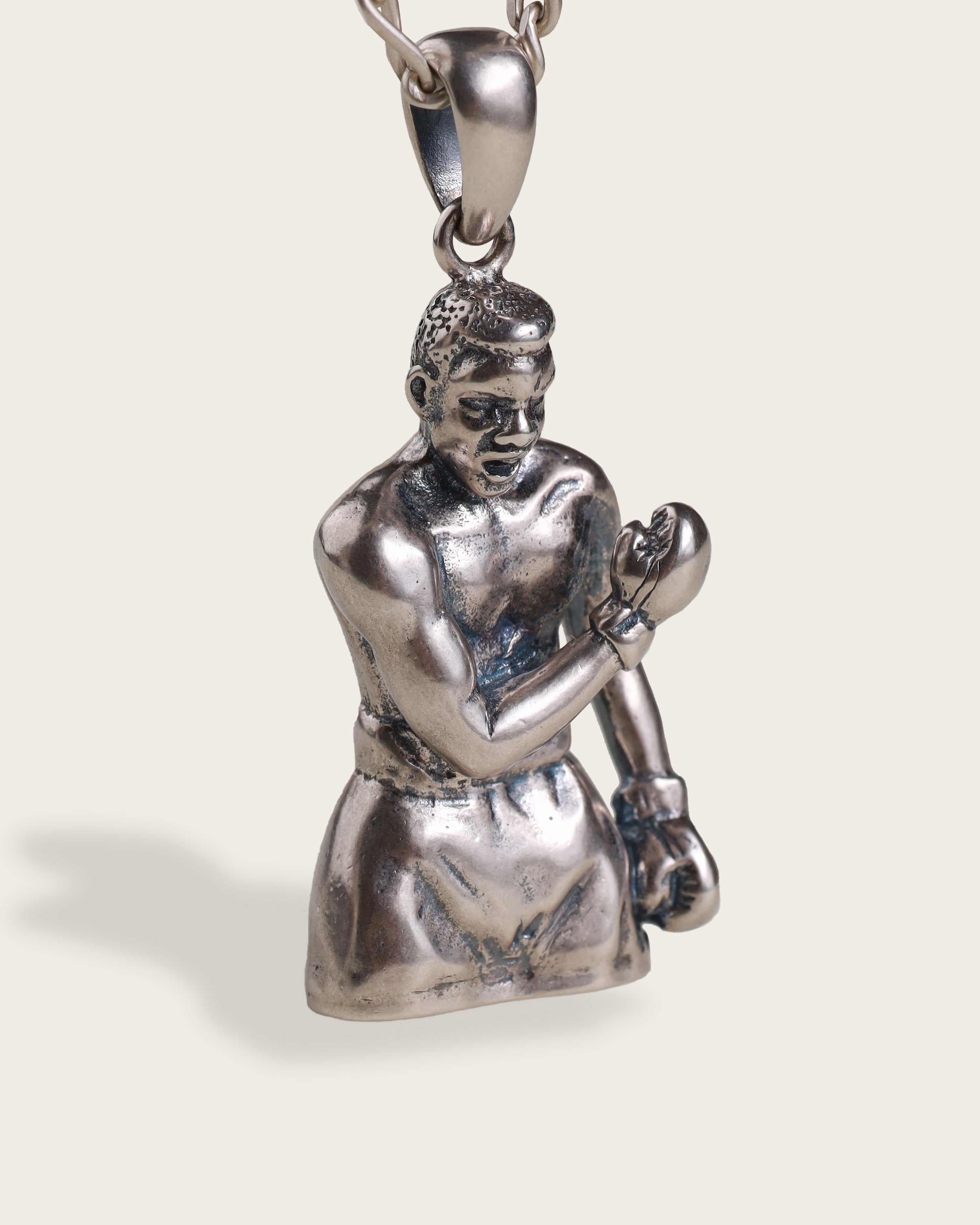 MUHAMMAD ALI PENDANT IN SILVER – Untold-truth-ecom
