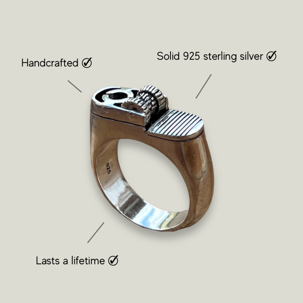 LIGHTER RING IN SILVER – Untold-truth-ecom