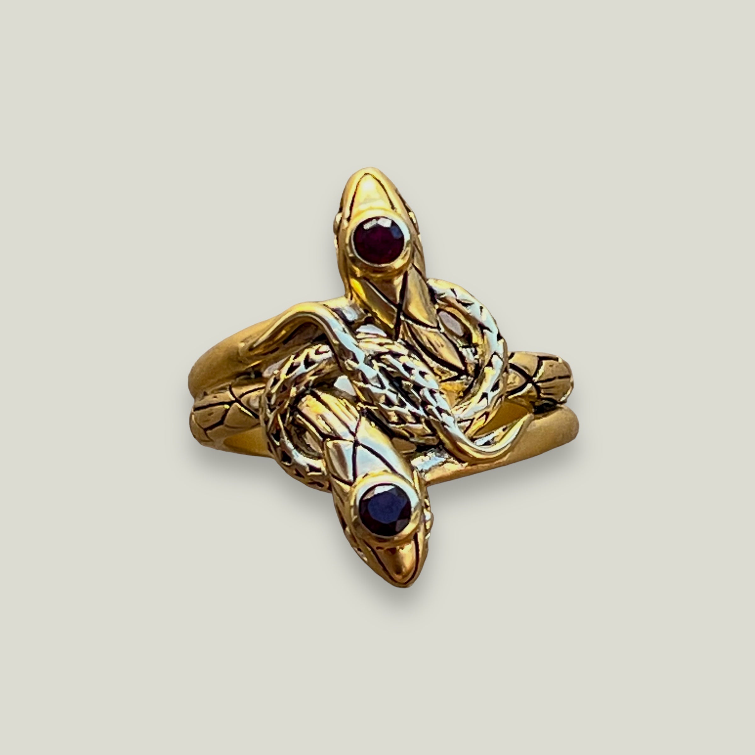 SNAKE GEMSTONE RING IN GOLD – Untold-truth-ecom
