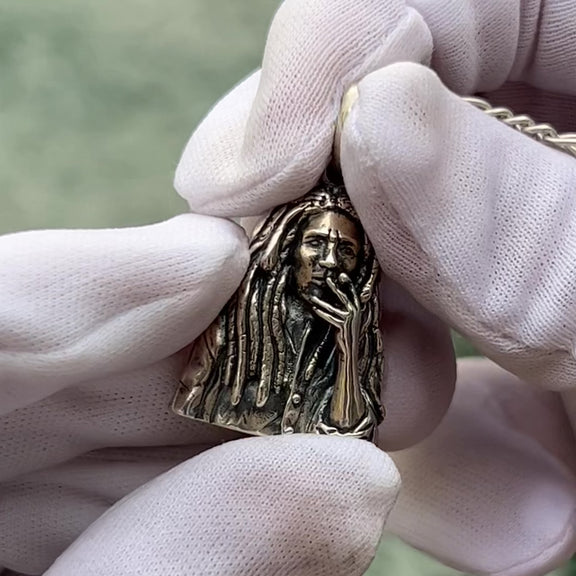 BOB MARLEY PENDANT IN SILVER – Untold-truth-ecom